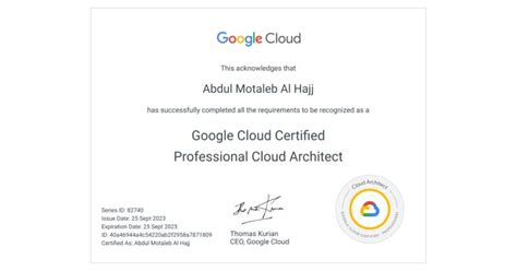 Abdulmotaleb Al Hajj On Linkedin Professional Cloud Architect • Abdul