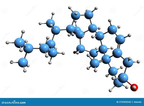 Cholesterol A Modified Steroid Chemical Structure And Formula Cartoon Vector Cartoondealer