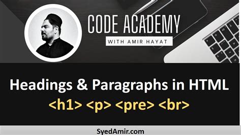 Paragraphs And Headings 03 Html5 Tutorial In Hindiurdu Code