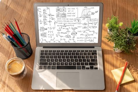 Premium Photo Mathematic Equations And Modish Formula On Computer Screen