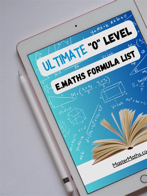 Ultimate Olevel E Maths Formula List Thank You Master Maths Education Centre Psle N To