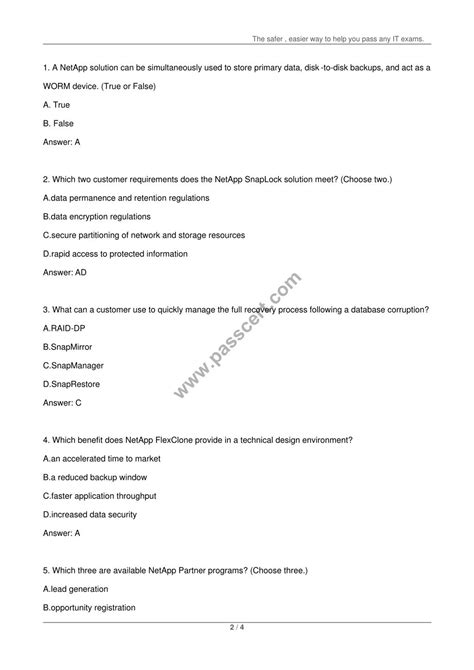 PPT NetApp NS Exam Questions PowerPoint Presentation Free Download ID