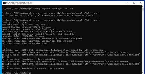 未能成功复现Git clone远程代码执行漏洞 码士集团官网 IT职业领路人