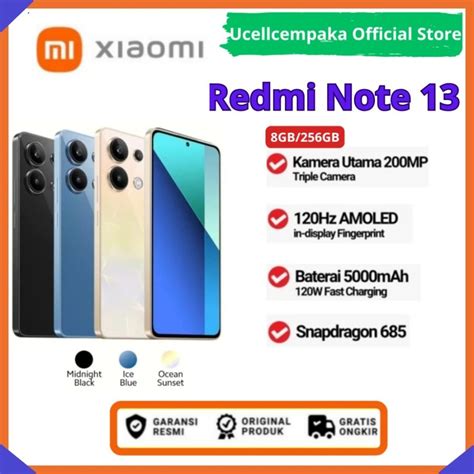 Jual Xiaomi Redmi Note 13 8 256GB Garansi Resmi Shopee Indonesia