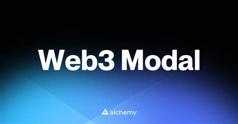 Web3 Modal Web3 Wallet Tools Alchemy