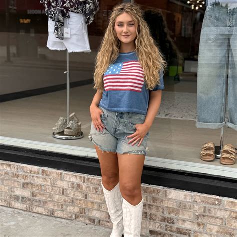 Flag Puff Tee Kenz Boutique