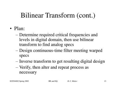 PPT IIR Filters And Equalizers PowerPoint Presentation Free Download ID 307103