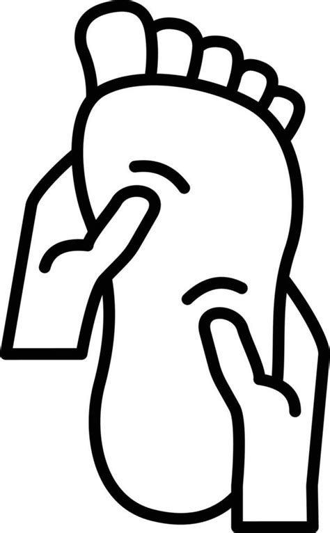 Foot Massage Line Icon 16884335 Vector Art At Vecteezy
