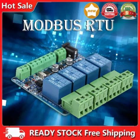 Modbus Rtu 4 Way 12v Relay Module Switch 4 Way Relay Output Rs485 Communication Eur 8 89