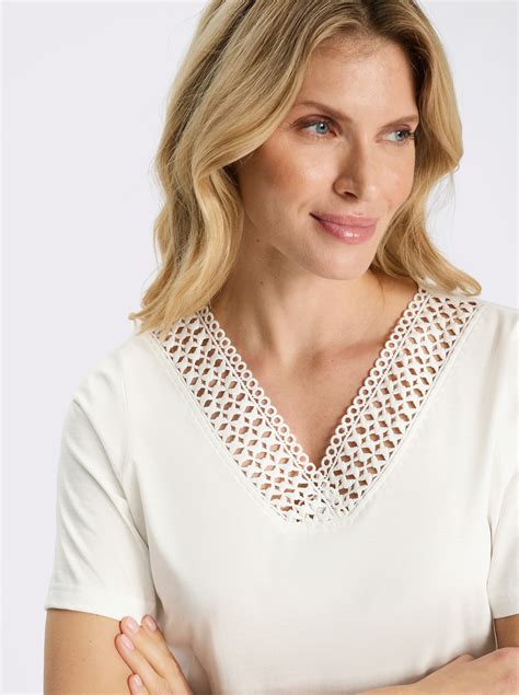 Kanten Shirt In Ecru Witt
