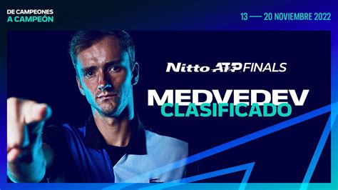 Daniil Medvedev Clasifica A Las Nitto Atp Finals Por Cuarto Año Seguido