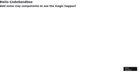 Clay Codesandbox Ts Codesandbox
