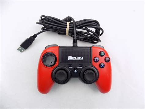 Like New At Play Playstation 4 Ps4 Red Wired Compact Controller Tested Works Starboard Games