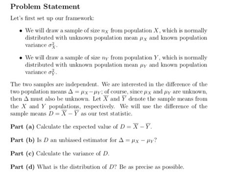 Solved Problem Statement Lets First Set Up Our Framework