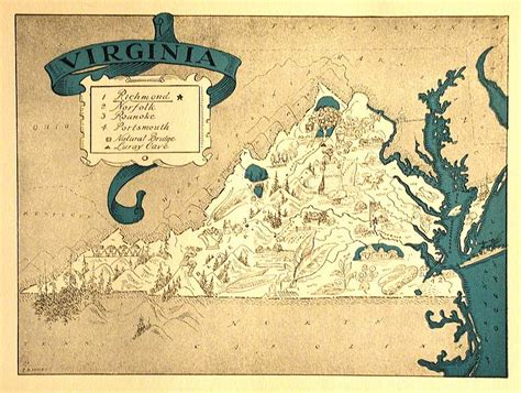 Virginia The Old Map Gallery