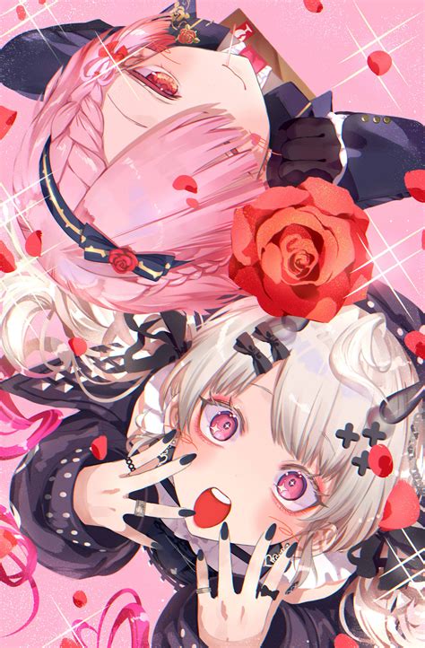 Rosemi Lovelock And Reimu Endou Nijisanji And 1 More Drawn By Lion