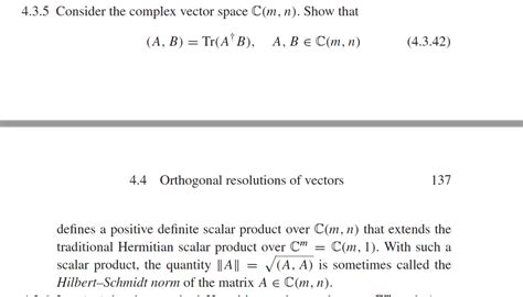 4 3 5 Consider The Complex Vector Space C M N Show
