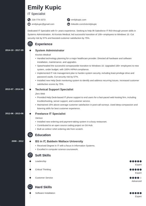 Technical Resume Examples Template Writing Guide