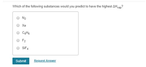 solved which of the following substances would you predict