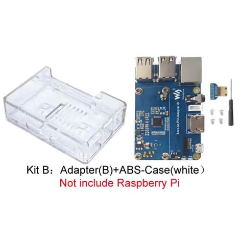 Waveshare For Raspberry Pi Zero 2w To 3b Interface Adapter Zero To Pi3 Expansion Board Abs Case