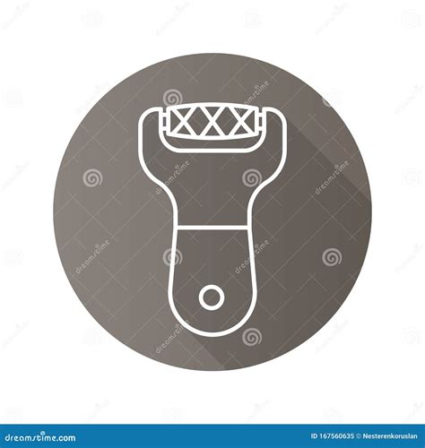 Foot File Flat Linear Long Shadow Icon Stock Vector Illustration Of Pictogram Foot 167560635