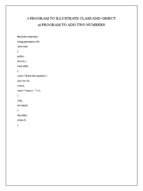 C Record Without Output Pdf Constructor Object Oriented