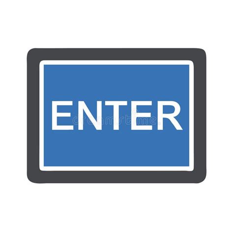Vector Illustration Keyboard Enter Key Symbol For Digital Design And Interface Ui Elements Stock