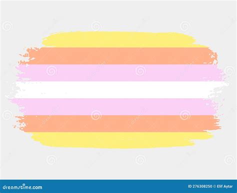 Pangender Pride Flag Symbol Of Inclusivity Stock Illustration