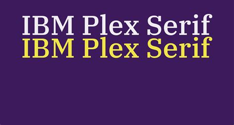 IBM Plex Serif Medium Free Font What Font Is