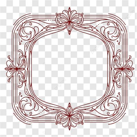 이슬람 배너 모양 텍스트 상자 빨간색 테두리 채워지지 않은 텍스트 상자 이슬람 Png 일러스트 및 이미지 에 대한 무료