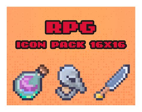 FREE FANTASY RPG Inventory Icon Pack 16x16 60 Icons Armors By FrogyDev