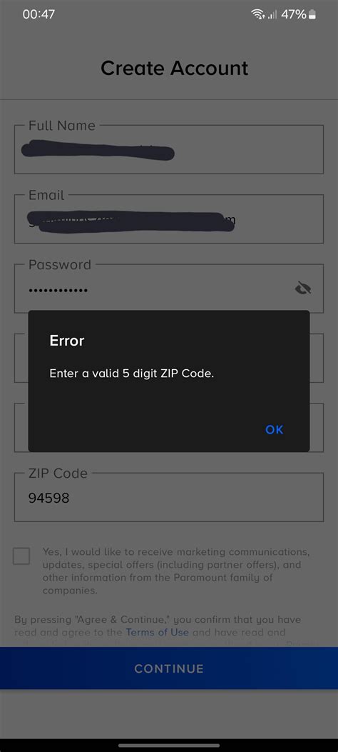 Zip Code Invalid Rcbs