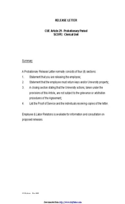 Release Letter Sample 1 Pdfsimpli