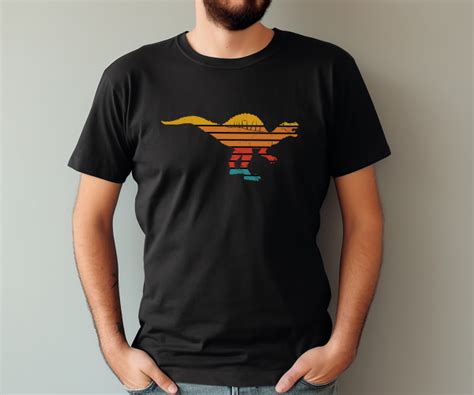 Vintage Graphic Spinosaurus Dinosaur T Shirt For Adults Retro Colors