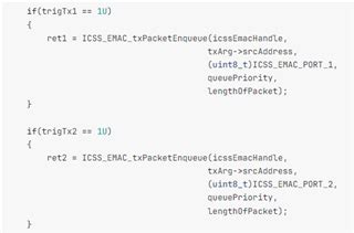 MCU PLUS SDK AM243X SDK 8 06 45 ICSS EMAC TxPacket Error Management