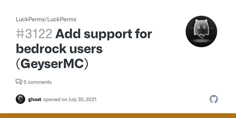 Add Support For Bedrock Users Geysermc · Issue 3122 · Luckperms