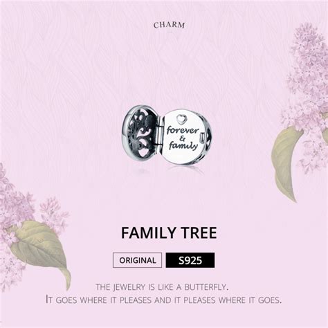 S925 순은 열릴 수있는 생명의 족보 구슬로 만드는 Diy 팔찌 부속품