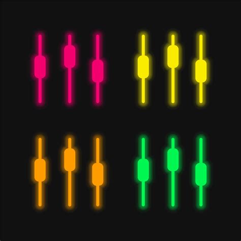 box plot chart interface symbol four color free stock vector graphic image