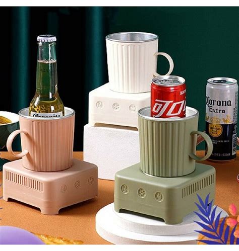 Usb 쿨링 컵 보냉 450ml 빠른 냉각 Usb 맥주 커피 우유 휴대용 절연 난방 Lcer 티몬