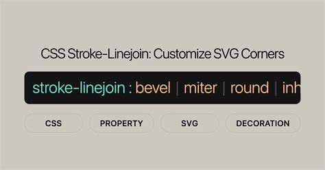 Css Stroke Linejoin Customize Svg Corners