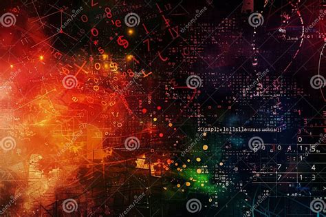 Abstract Visualization Of Digital Data Stream In Cyberspace Stock Image Image Of Network