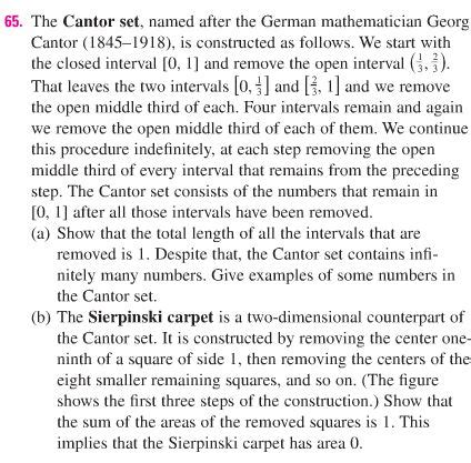 Solved The Cantor Set Named After The German Mathematician Chegg