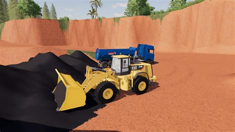 Fs19 Coal Shovel For 980k Cat Loader V1 0 Fs 19 Forklifts Excavators Mod Download