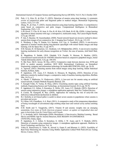 Anemia Detection From Eyes Palm And Fingernails With Machine Learning Models Pdf