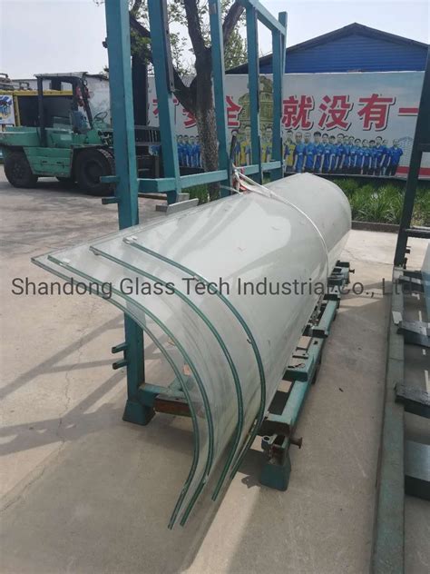 1352mm Sgp Laminated Curved Tempered Glass Small Radius Glass R