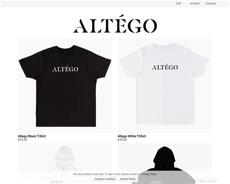 Altego Online Store Merch Music Downloads And Clothing