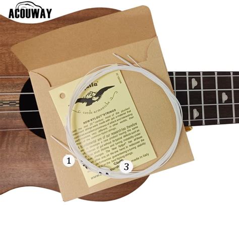 Acouway Ukulele Strings Nylon Soprano Concert Tenor Ukelele Strings Nylgut Strings For Ukulele