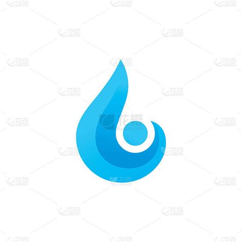 水滴标志模板矢量水图标设计