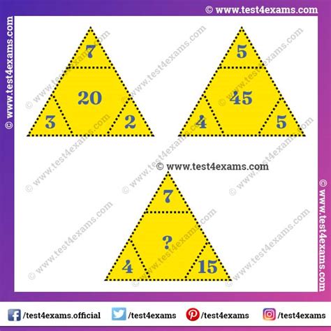 Math Logic Of Triangle Puzzle With Answer 1248 Test 4 Exams