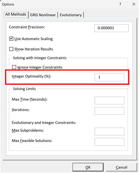 Understanding Excel Solver And Selecting Solving Method And Integer